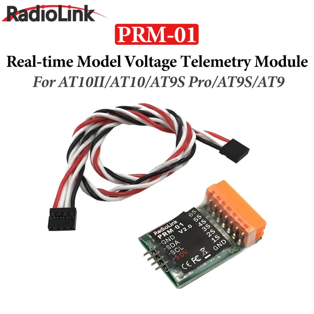 Radiolink PRM-01 Mini Real-time รุ่นแรงดันไฟฟ้า Telemetry โมดูล 1S ~ 6S ...