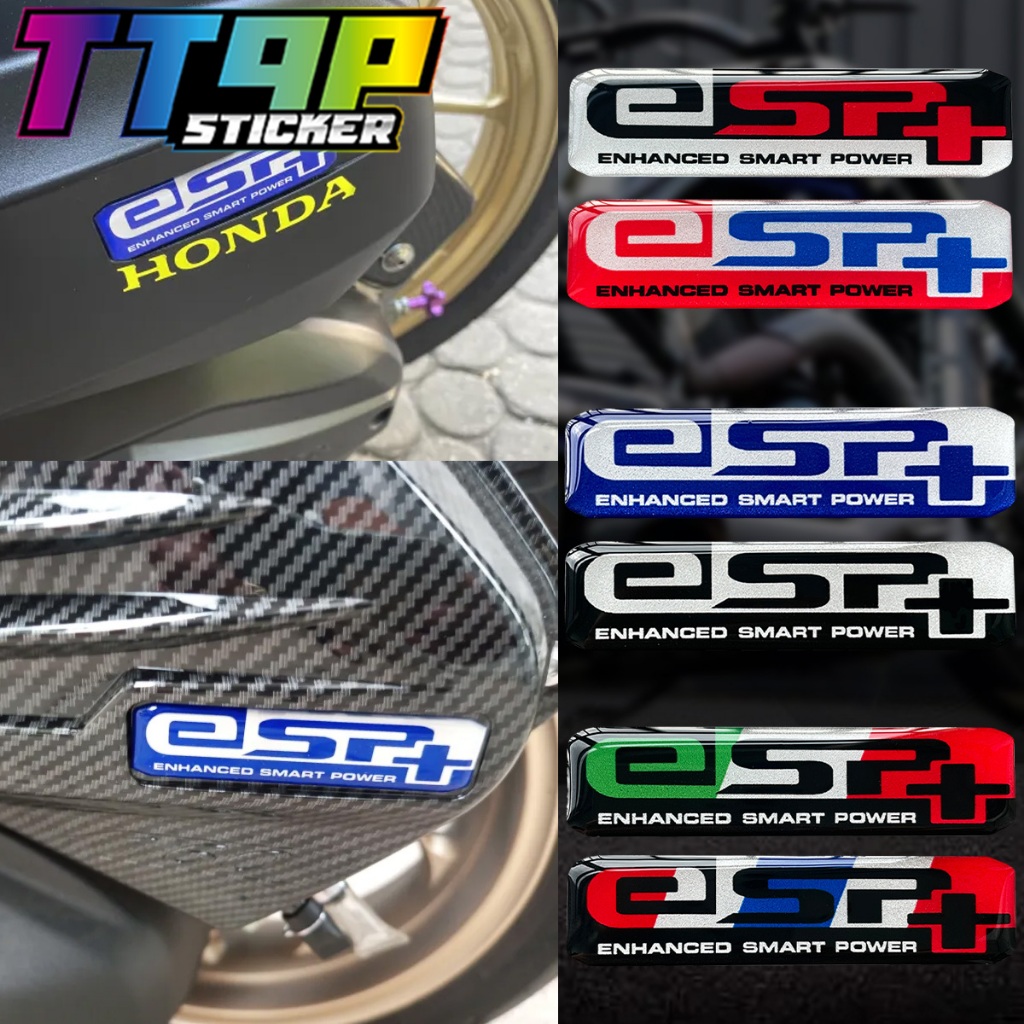 สติกเกอร์รถมอเตอร์ไซค์ 3D Epoxy เรซิ่น ESP+ ESP PLUS EMBLEM สำหรับ ...