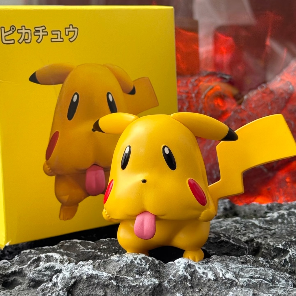 Pokémon Pokémon Grimace Pikachu Boxed Figure เครื่องประดับรถยนต์โมเดล ...