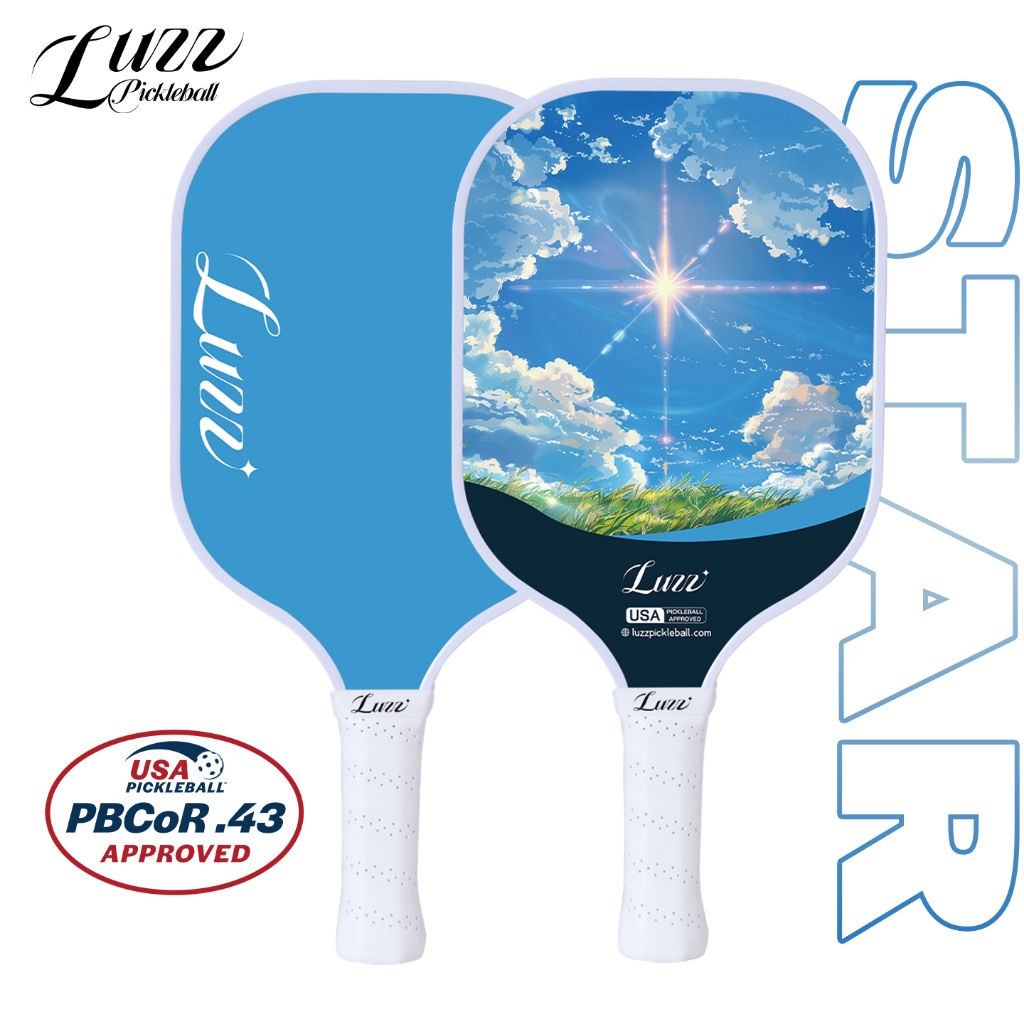 Luzzpickleball Paddle STAR Original Paddle (16 มม.) T700 คาร์บอนไฟเบอร์ ...