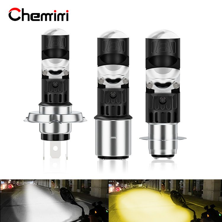 CHEMINI 1PC P15D T19 LED H6 P15D เลเซอร์ต่ําสูง 12V 12W SUPER BRIGHT ...