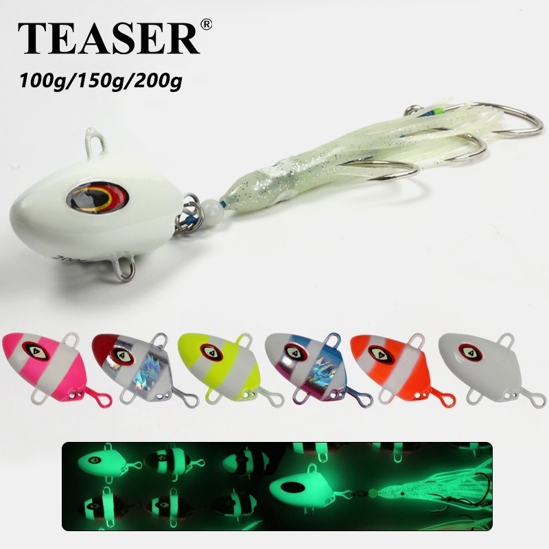 TEASER【J18+HK012】Lucanus Jigs 100g 150g 200g 250g 300g Kabura Bullet ...