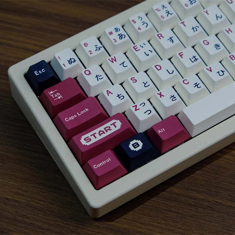 Keycap เฉพาะGMK Red and White Machine Keycaps 129 คีย์โปรไฟล์เชอร์รี่ ...