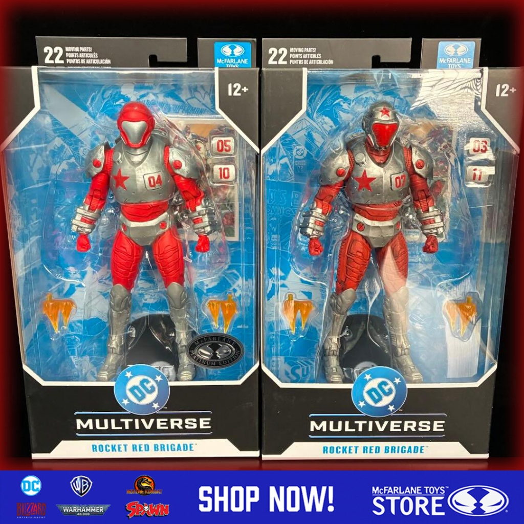 In StockMcFarlane Toys Rocket Red Brigade (DC Multiverse: Justice ...