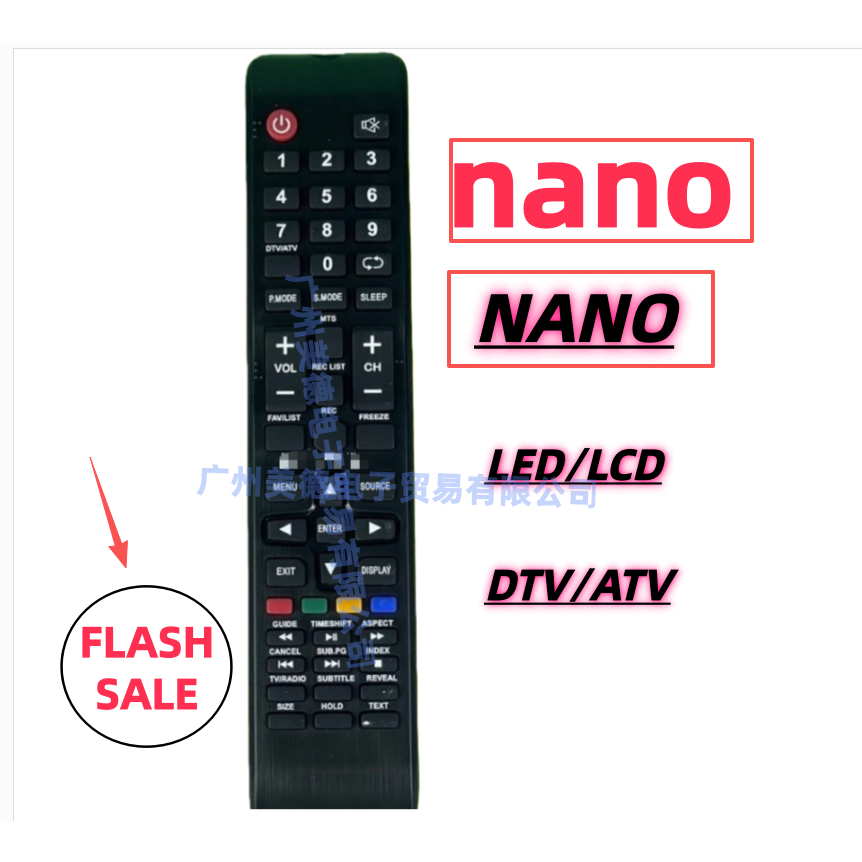 Nano LCD/LED TV Remote Nano ยี่ห้อ NN รหัสรุ่น 50NUD8300 สมาร์ททีวีรุ่น ...