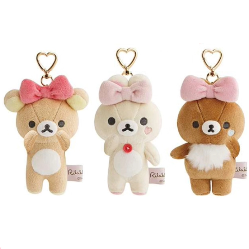 Rilakkuma พวงกุญแจตุ๊กตาแต่งหน้า Rilakkuma Ribbon Bow Korilakkuma ...