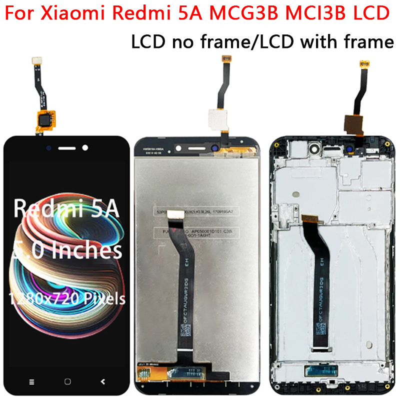 สําหรับ Xiaomi Redmi 5A MCG3B MCI3B จอแสดงผล LCD Touch Screen Digitizer ...