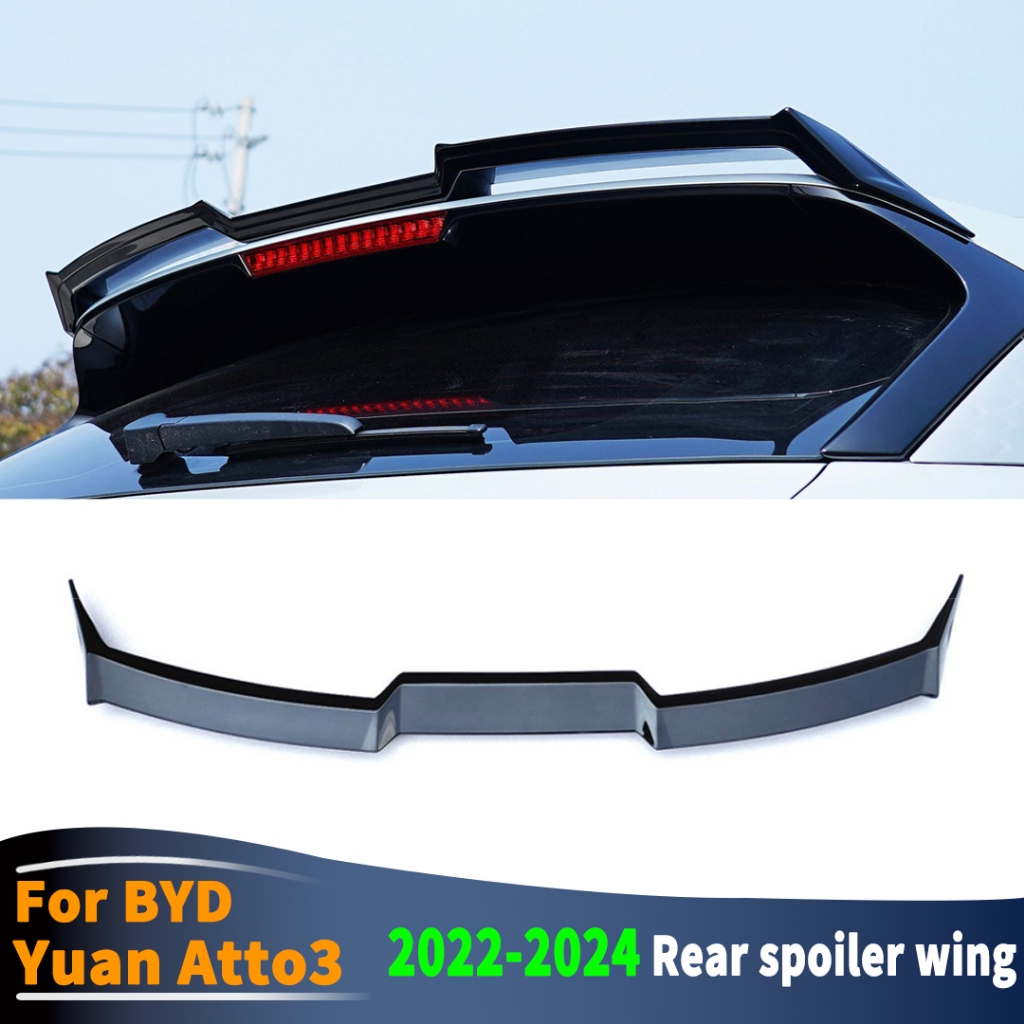 สําหรับ BYD Atto3 Yuan Plus 2022 2023 2024 ด้านหลังสปอยเลอร์ Wing ...
