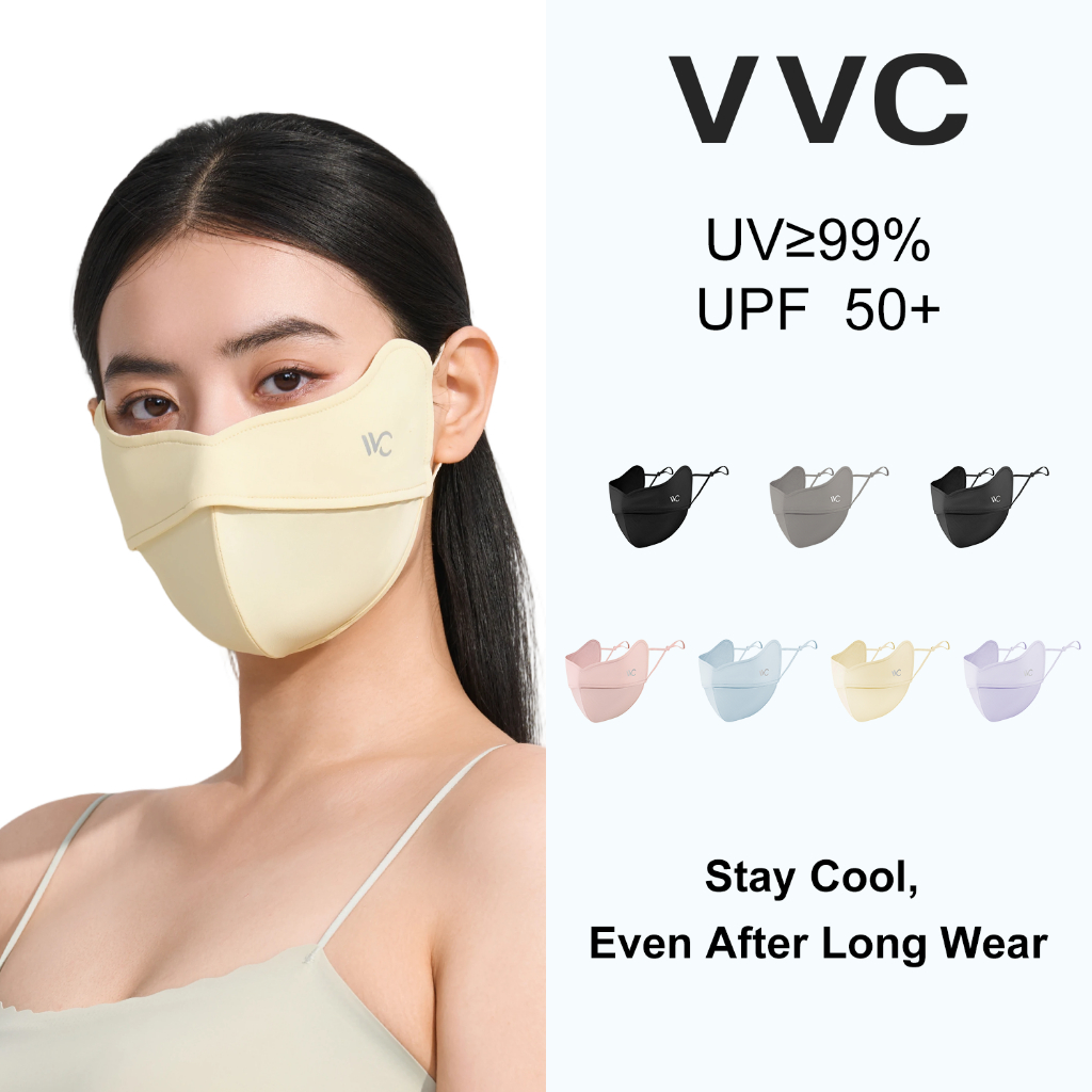 VVC หน้ากากกันแดด 3D ป้องกันรังสี UV และลม ปกป้องรอบดวงตา สำหรับขี่ ...
