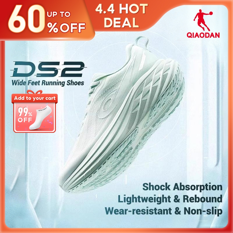 Qiaodan DS2 Women Running Shoes Wide Fit เบา นุ่ม เด้ง ใส่สบาย Cushion ...