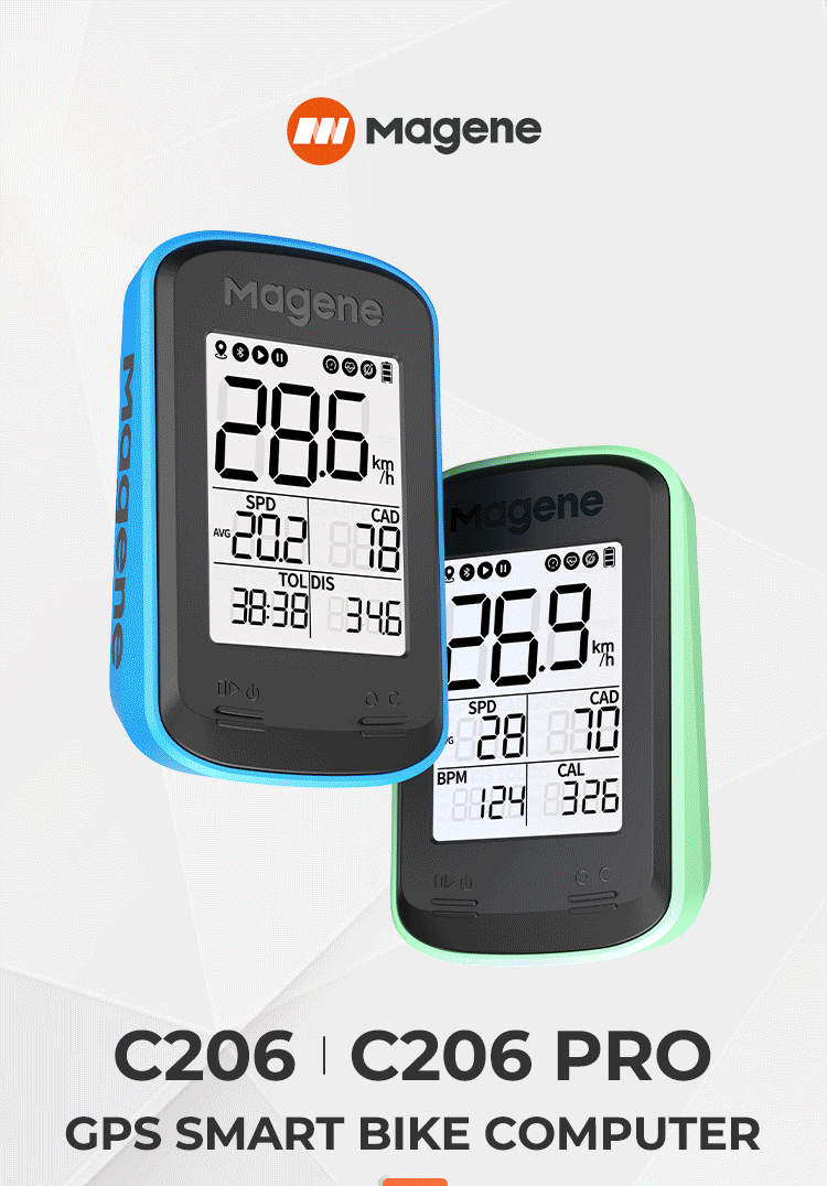 Magene C206 Pro จักรยานคอมพิวเตอร์ไร้สาย GPS Speedometer กันน้ําแผนที่ MTB จักรยานขี่จักรยาน ...