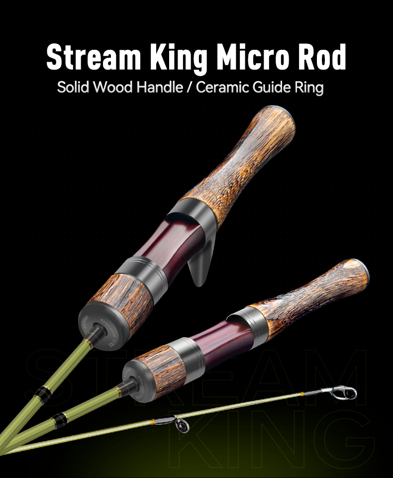 Kingdom ใหม่ STREAM KING Carbon Spinning Casting Fishing Rods คาร์บอน 1 ...