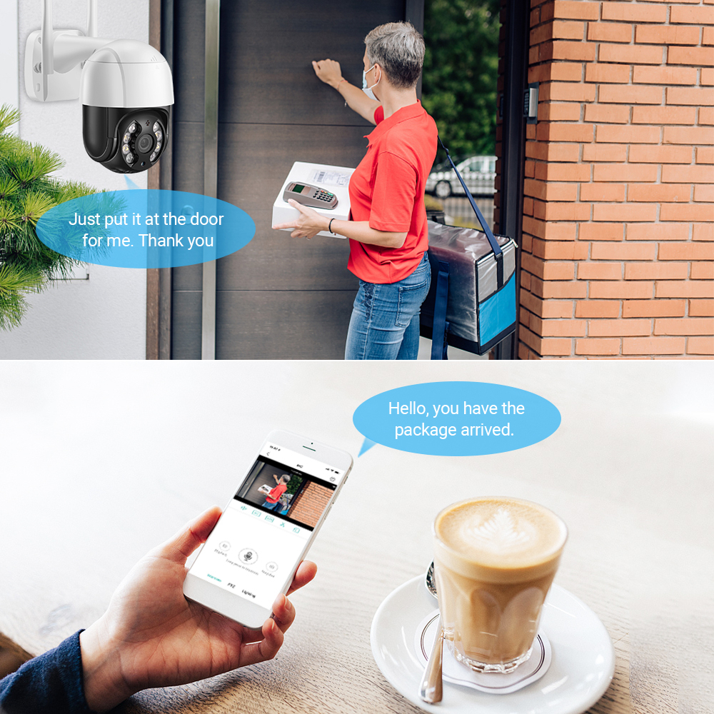 Hamrol 5MP CCTV Security Camera WIFI Outdoor 2MP PTZ Wireless IP Camera ...