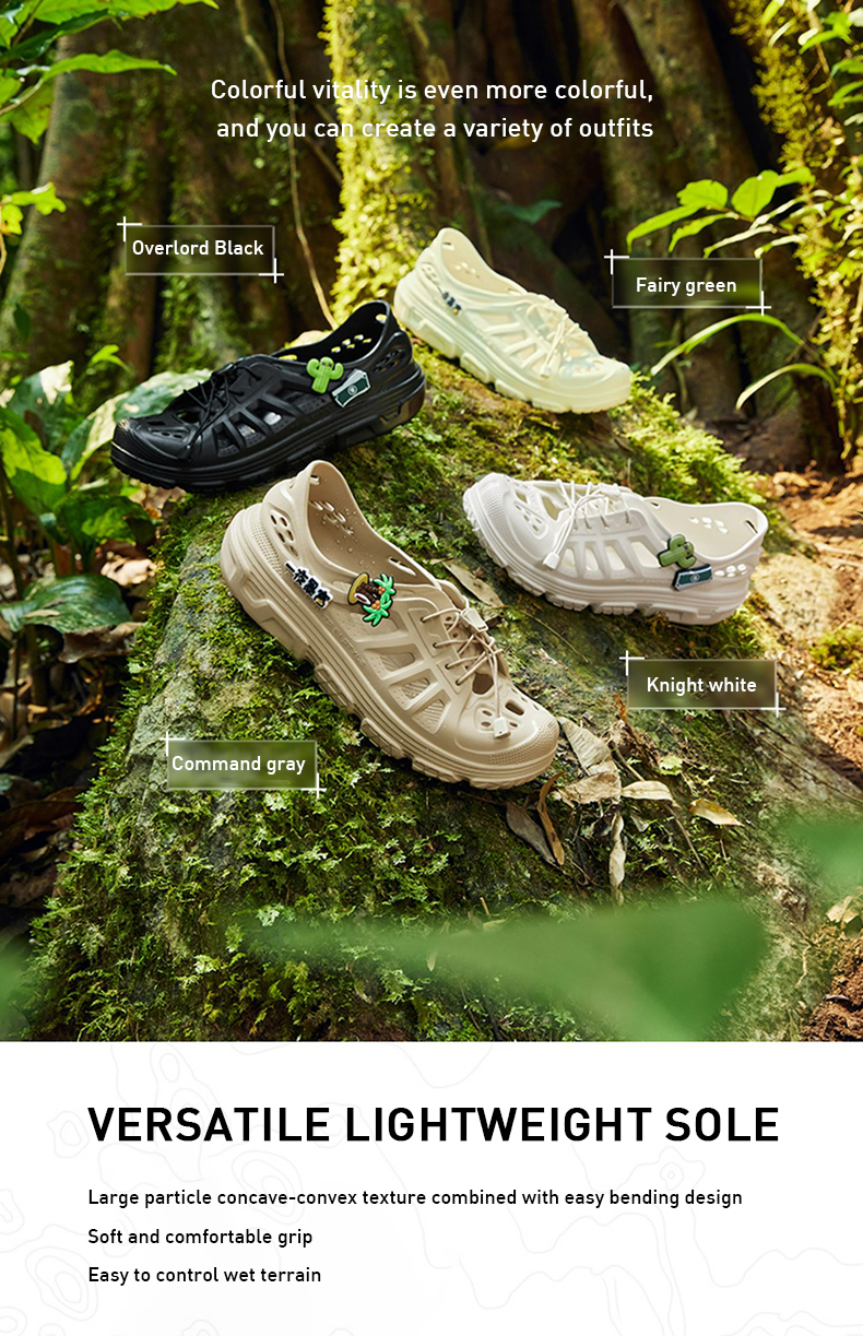 Xtep Tank Crocs รองเท้าชายหาดลําลอง กันลื่น ระบายอากาศ แฟชั่นสําหรับ ...