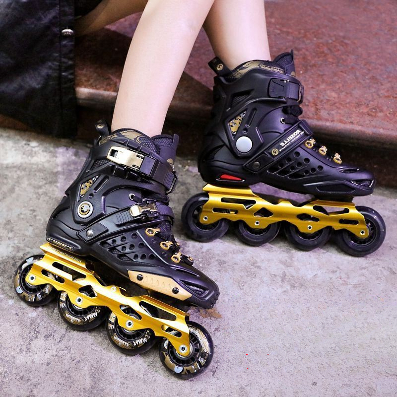 รองเท้าสเก็ต Advanced Adult Roller Skates Professional Inline Shoes 4 ...