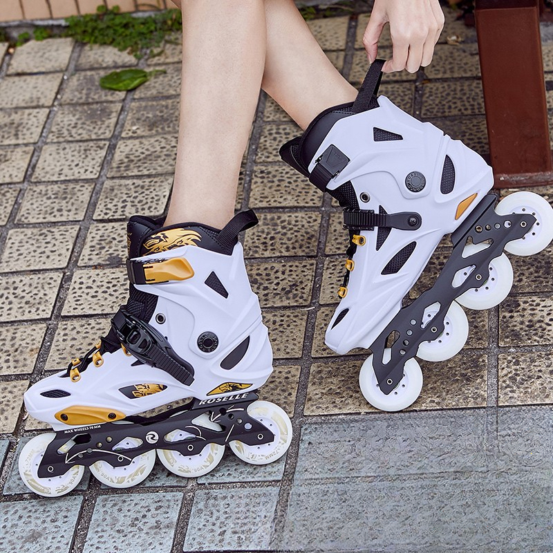 รองเท้าสเก็ต Advanced Adult Roller Skates Professional Inline Shoes 4 ...