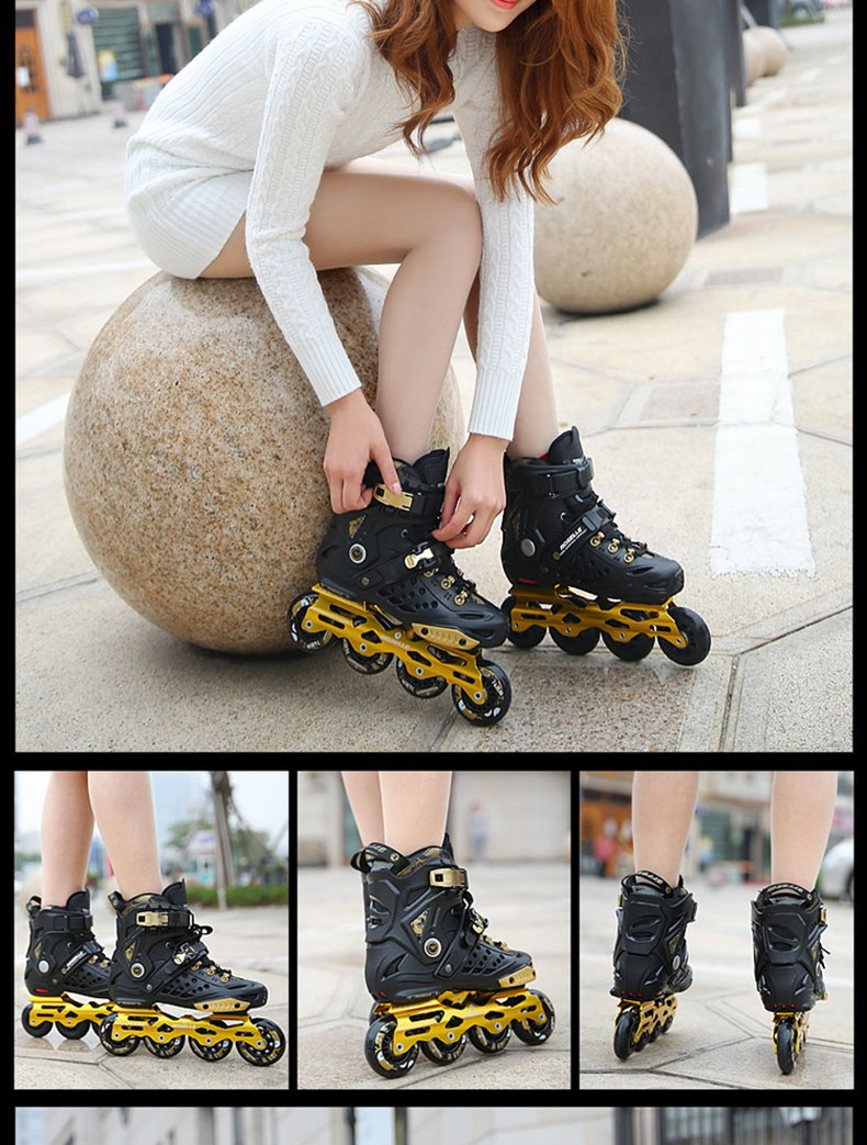 รองเท้าสเก็ต Advanced Adult Roller Skates Professional Inline Shoes 4 ...