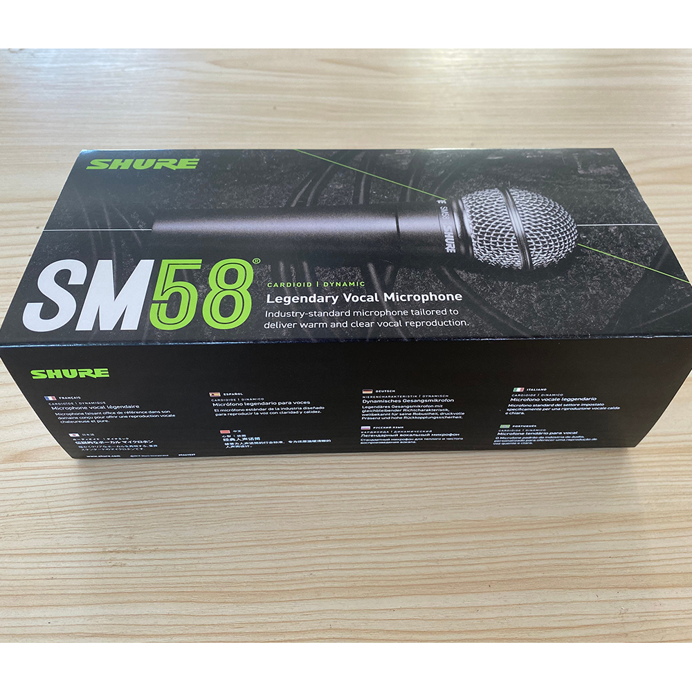 Shure SM58 ไมโครโฟนคลาสสิกสําหรับโบสถ์สตูดิโอ Tiktok ถ่ายทอดสดร้องเพลง ...