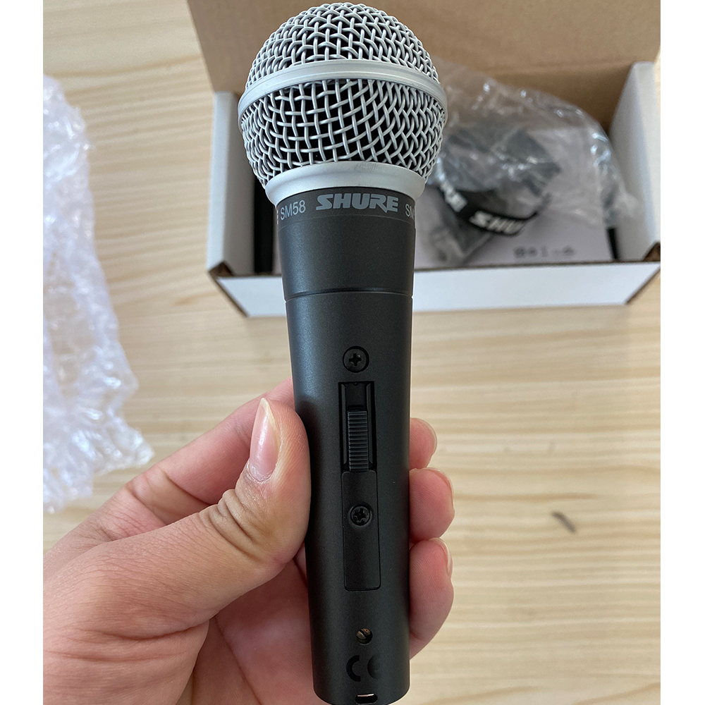 Shure SM58 ไมโครโฟนคลาสสิกสําหรับโบสถ์สตูดิโอ Tiktok ถ่ายทอดสดร้องเพลง ...