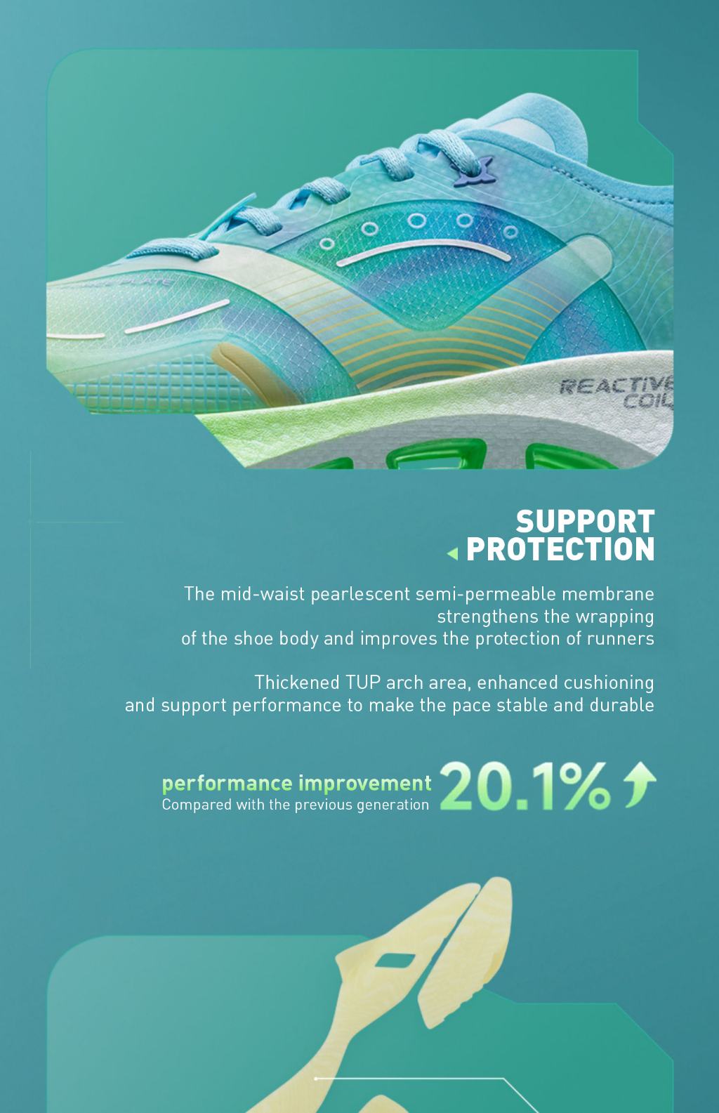 XTEP Reactive Coil 10.0 Pro รองเท้าวิ่ง รองเท้าวิ่งลําลอง รองรับแรง ...