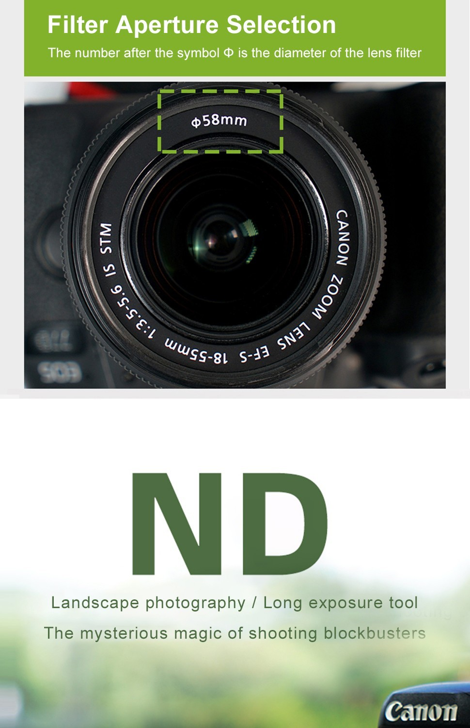 Hd ND ฟิลเตอร์ ความหนาแน่นเป็นกลาง ND2 ND4 ND8 37-82 มม. สําหรับเลนส์ ...