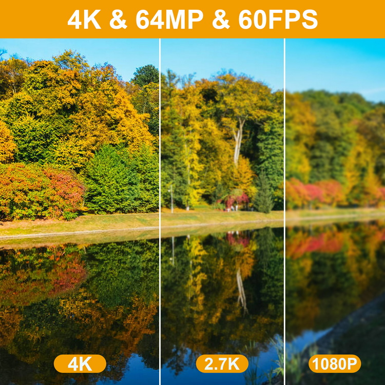 Vetek กล้องบันทึกวิดีโอดิจิทัล 4K 18x สําหรับไลฟ์สด วีล็อก ถ่ายวิดีโอ ...