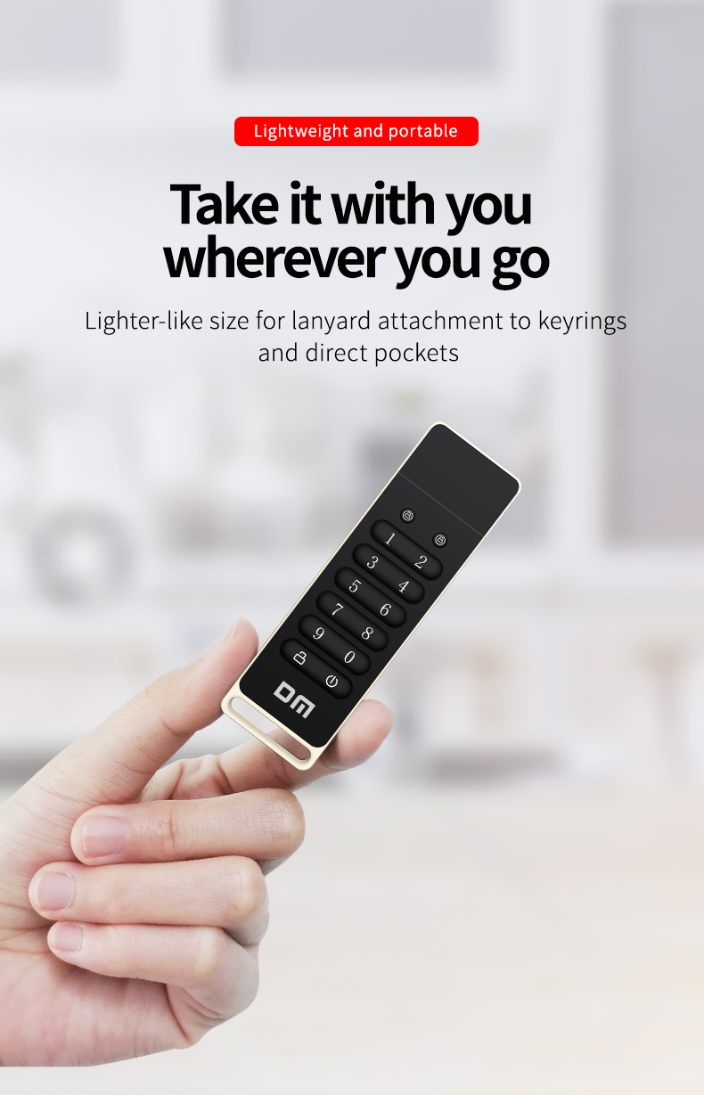 Dm FD063 แฟลชไดรฟ์ USB 3.2 เข้ารหัส 256 บิต รองรับรีเซ็ต เช็ด ล็อก ...