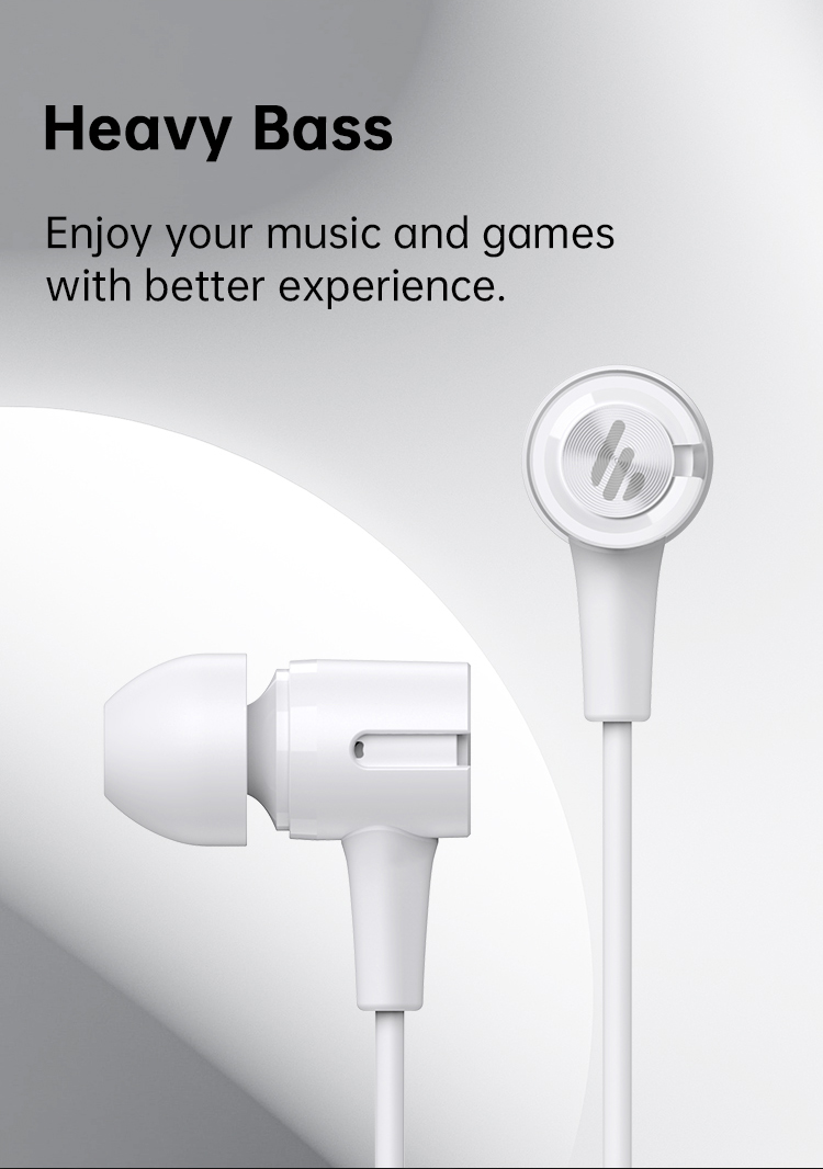 EDIFIER P205 in-ear Earphone Build-in Mic Bass พร้อมไมโครโฟนและระบบ ...