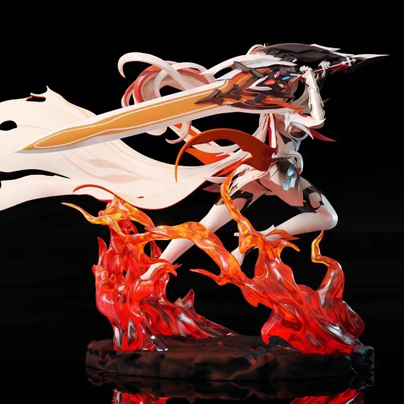 Honkai Impact ฟิกเกอร์อนิเมะผู้หญิงเซ็กซี่ Kiana Kaslana Fire Ver 3rd ...