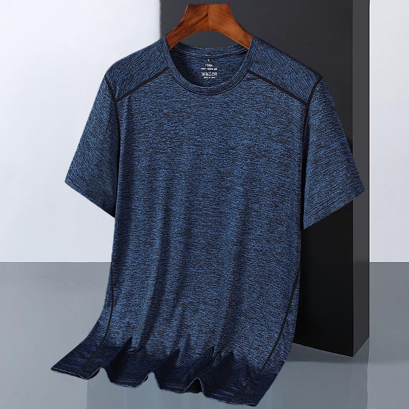 [แปดสี] เสื้อยืดแขนสั้น ผ้าเรยอน แบบแห้งเร็ว ขนาดใหญ่ สําหรับผู้ชาย ใส่ ...