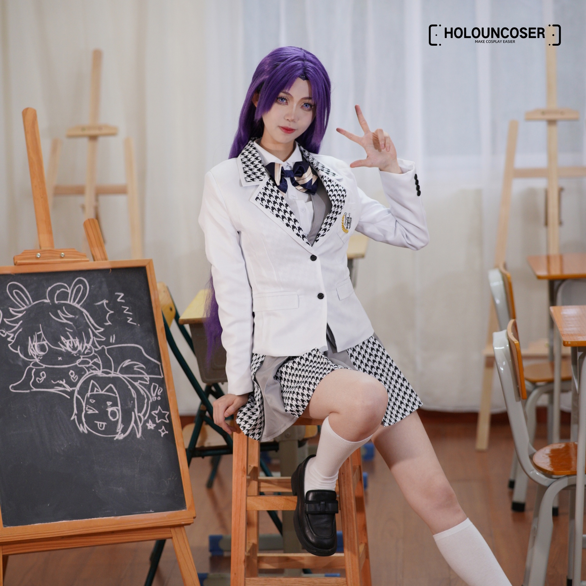 Holoun Blue Lock Reo Cosplay ชุดคอสเพลย์ ชุดยูนิฟอร์มนักเรียน กระโปรง ...