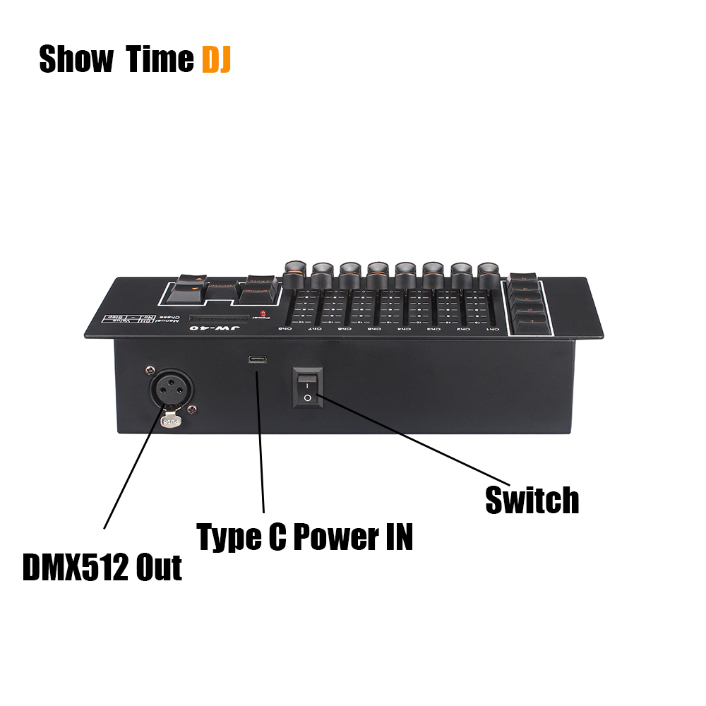 ปุ่มกดไฟ Led MA DMX 512 ขนาดเล็ก แบบพกพา ควบคุมแบตเตอรี่ สําหรับเวที ...