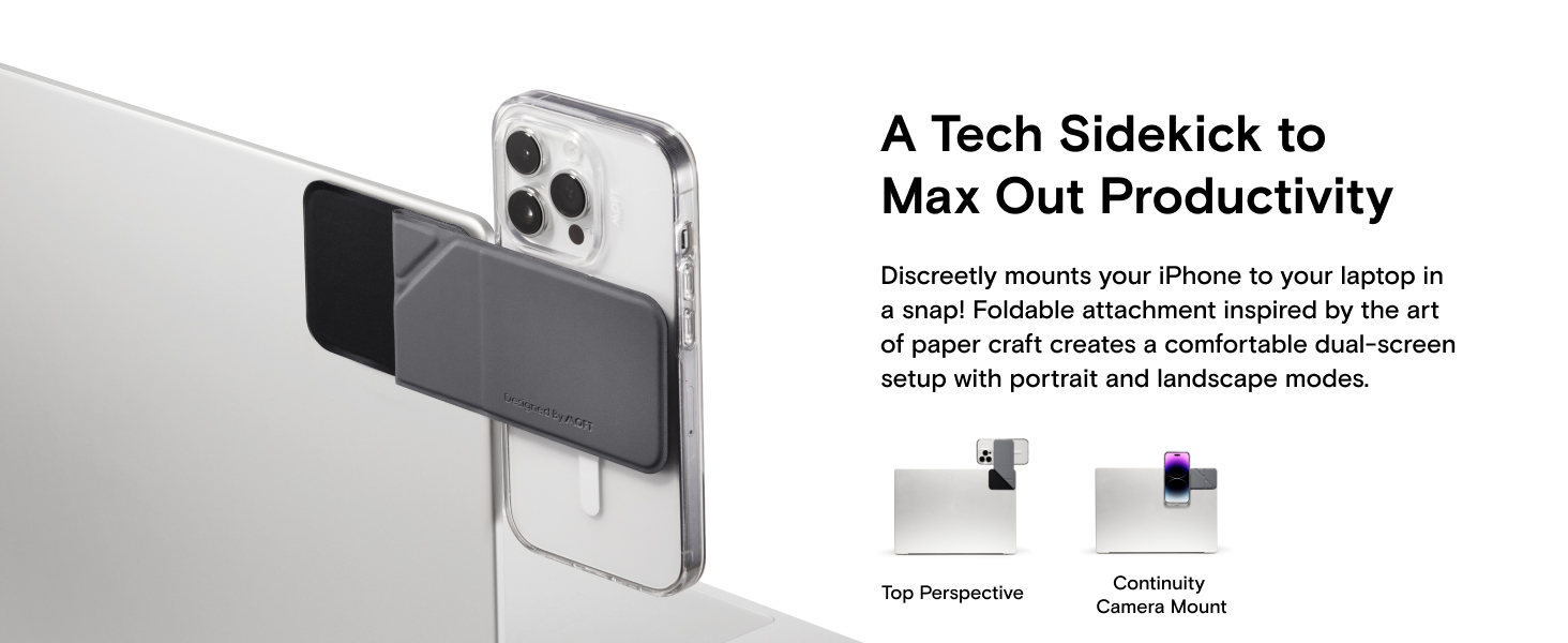 MOFT Flip Laptop Phone Mount อุปกรณ์สำหรับยึดติด Smartphone เข้ากับ ...