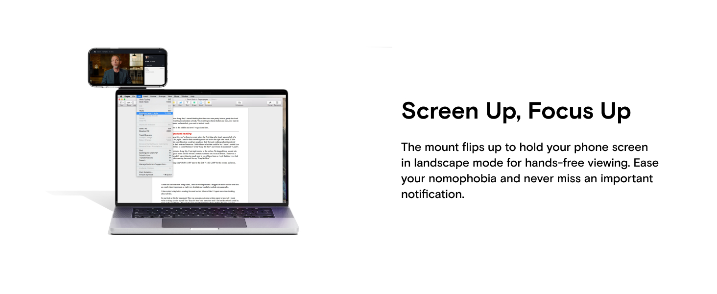 MOFT Flip Laptop Phone Mount อุปกรณ์สำหรับยึดติด Smartphone เข้ากับ ...