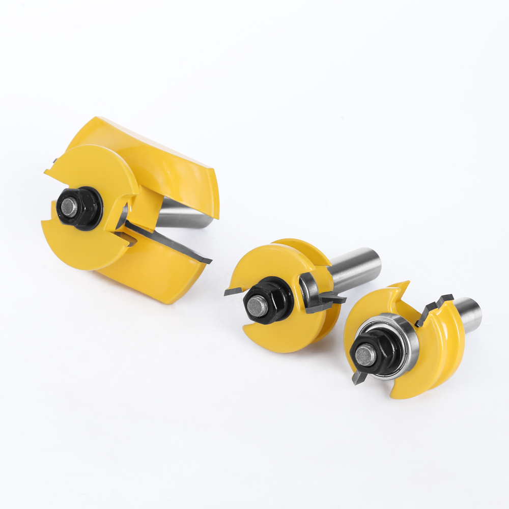 Lavie 3PCS Bits ชุด 1/2 Shank Ogee Rail & Stile Backcutter Router Bit ...