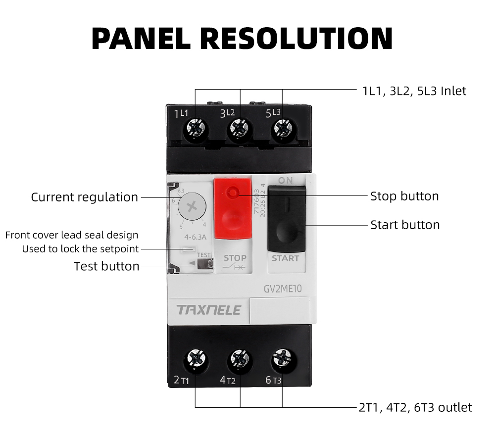 Gv2me GV2 Motor Starter Protector Circuit Breaker Short Circuit ...
