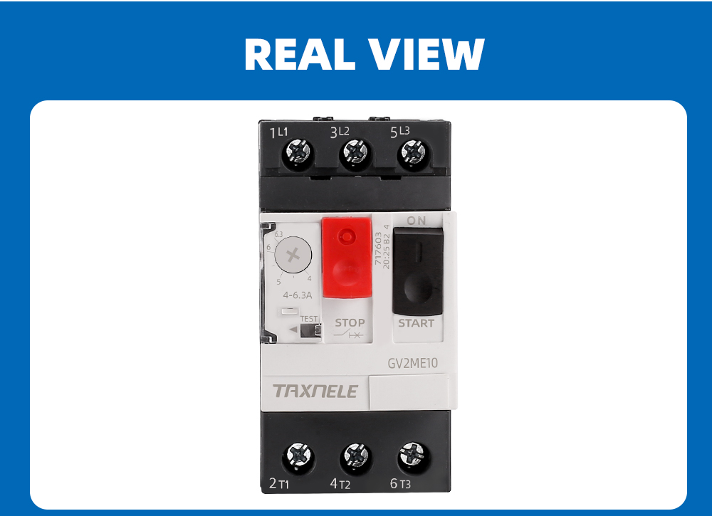 Gv2me GV2 Motor Starter Protector Circuit Breaker Short Circuit Protection 3P Thermal Magnetic ...