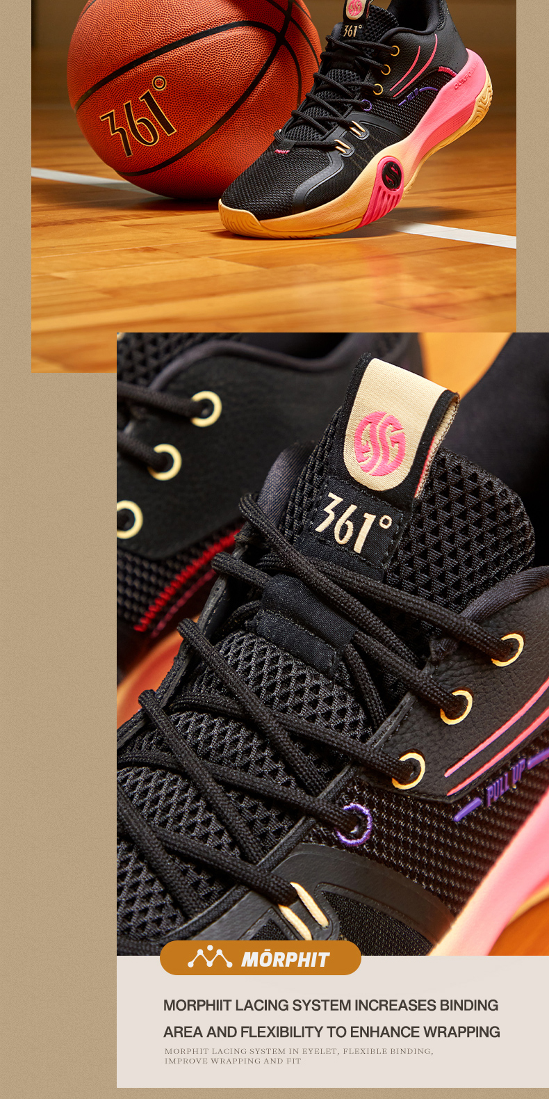 361 Degrees Ag Pull Up 3 Men Basketball Shoes Mesh Breathable 672331119 ...