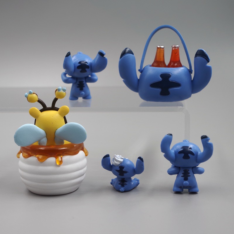โมเดลฟิกเกอร์ PVC รูปการ์ตูน Disney Lilo & Stitch Pooh Bear Little Bee ...