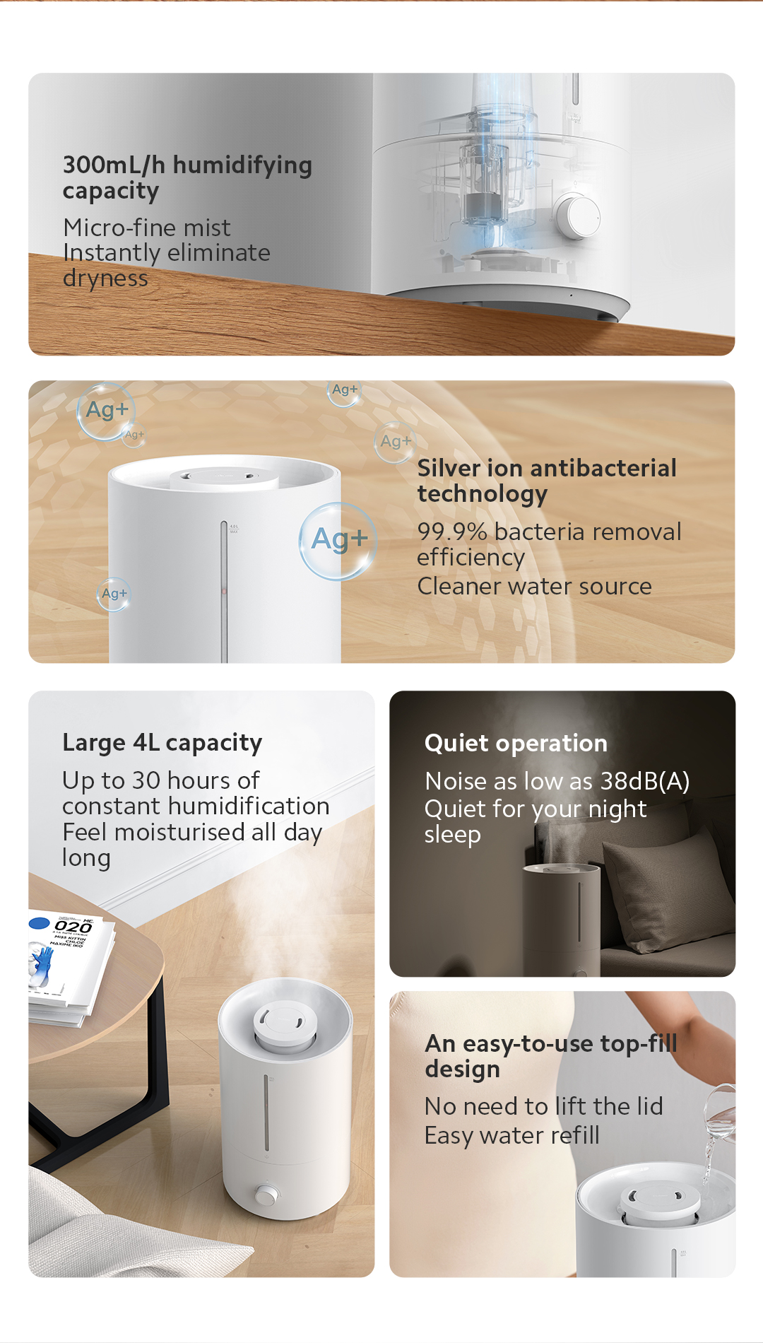 Xiaomi Humidifier 2 Lite | รับประกัน 1 ปี | Shopee Thailand