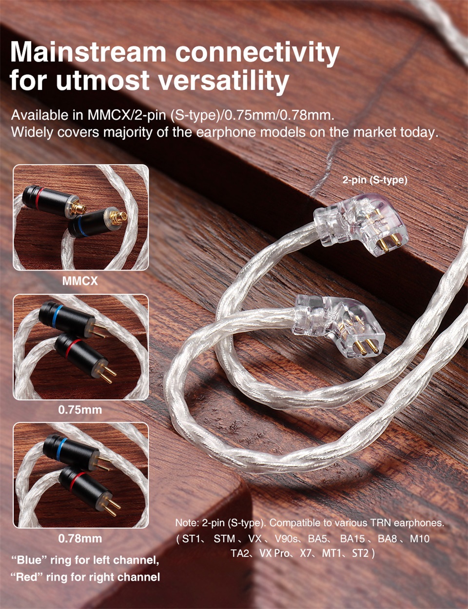 Trn T6 Pro 16 Core ทองแดงเงินหูฟังอัพเกรดสําหรับ TRN KZ QKZ CCA TFZ FiiO Hidizs | Shopee Thailand