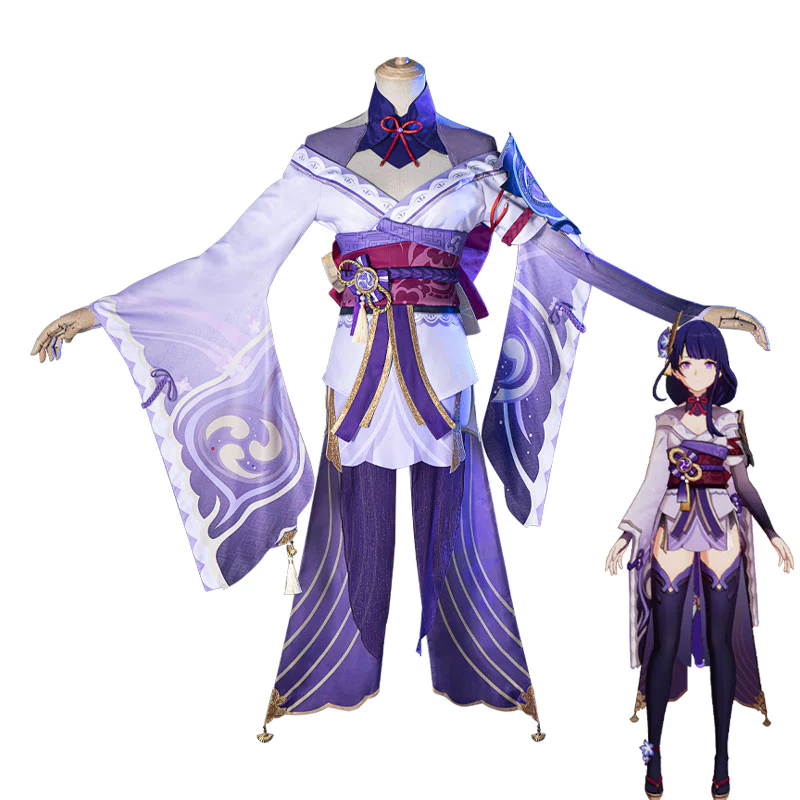 Genshin Impact Raiden Shogun Cosplay Clothing Game Comic Character ...