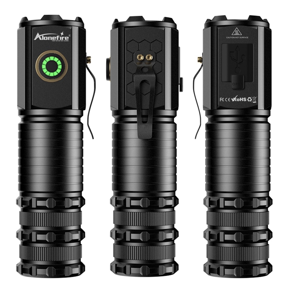 Alonefire Super Bright 3x P35 ไฟฉาย LED กันน้ําอเนกประสงค์แบบพกพา Drop ...