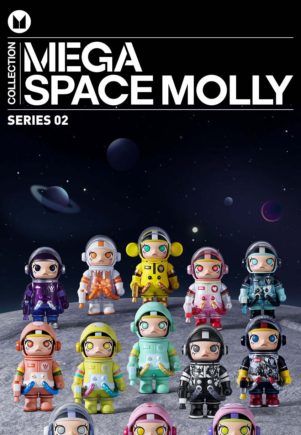 POP MART MEGA SPACE MOLLY 100% เวอร์ชั่น 2 กล่องสุ่ม (1 ชิ้น) | Shopee Thailand