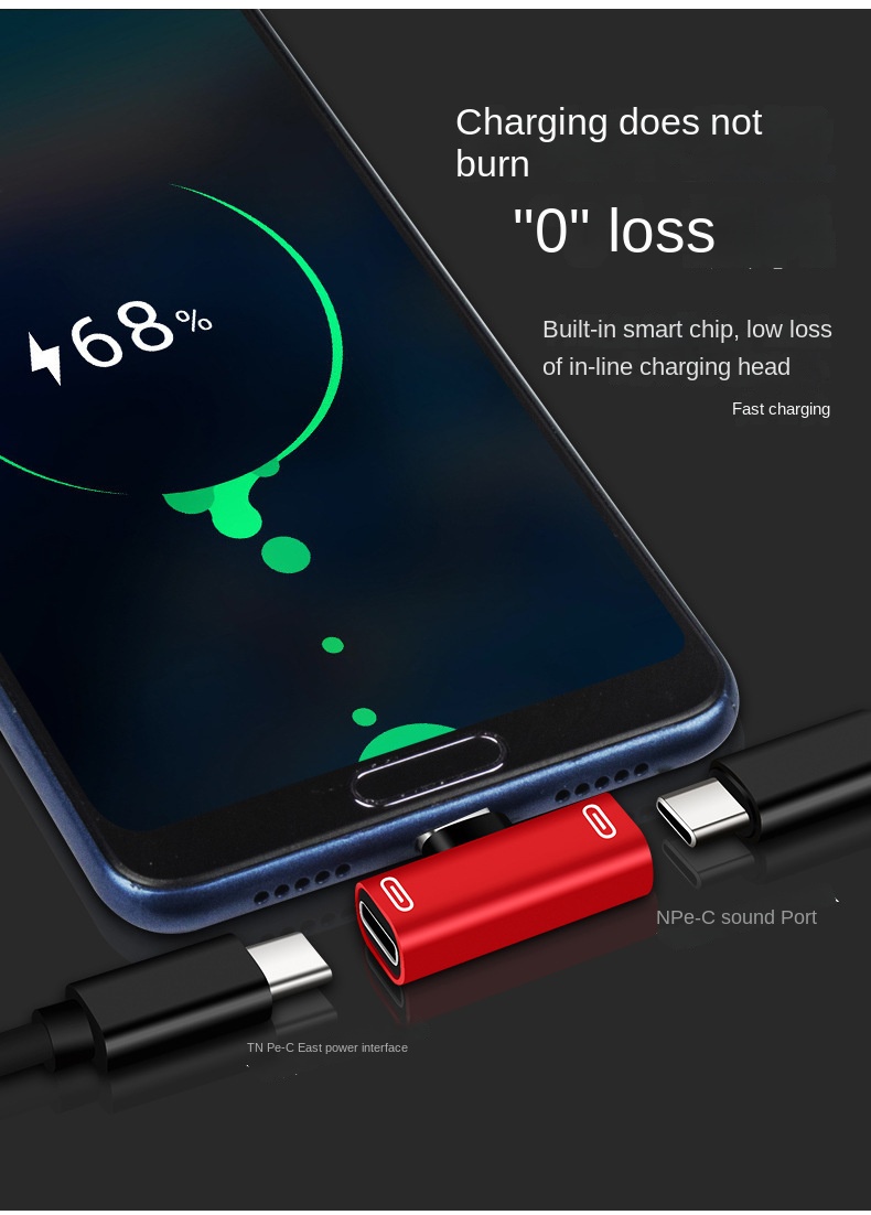 2 In 1 อะแดปเตอร์แปลงสายชาร์จหูฟัง Type C เป็น 3.5 มม. | Shopee Thailand