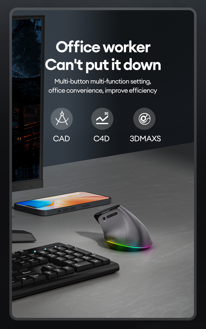 Monster M2 เมาส์บลูทูธไร้สาย พร้อมเอฟเฟคไฟ RGB | Shopee Thailand