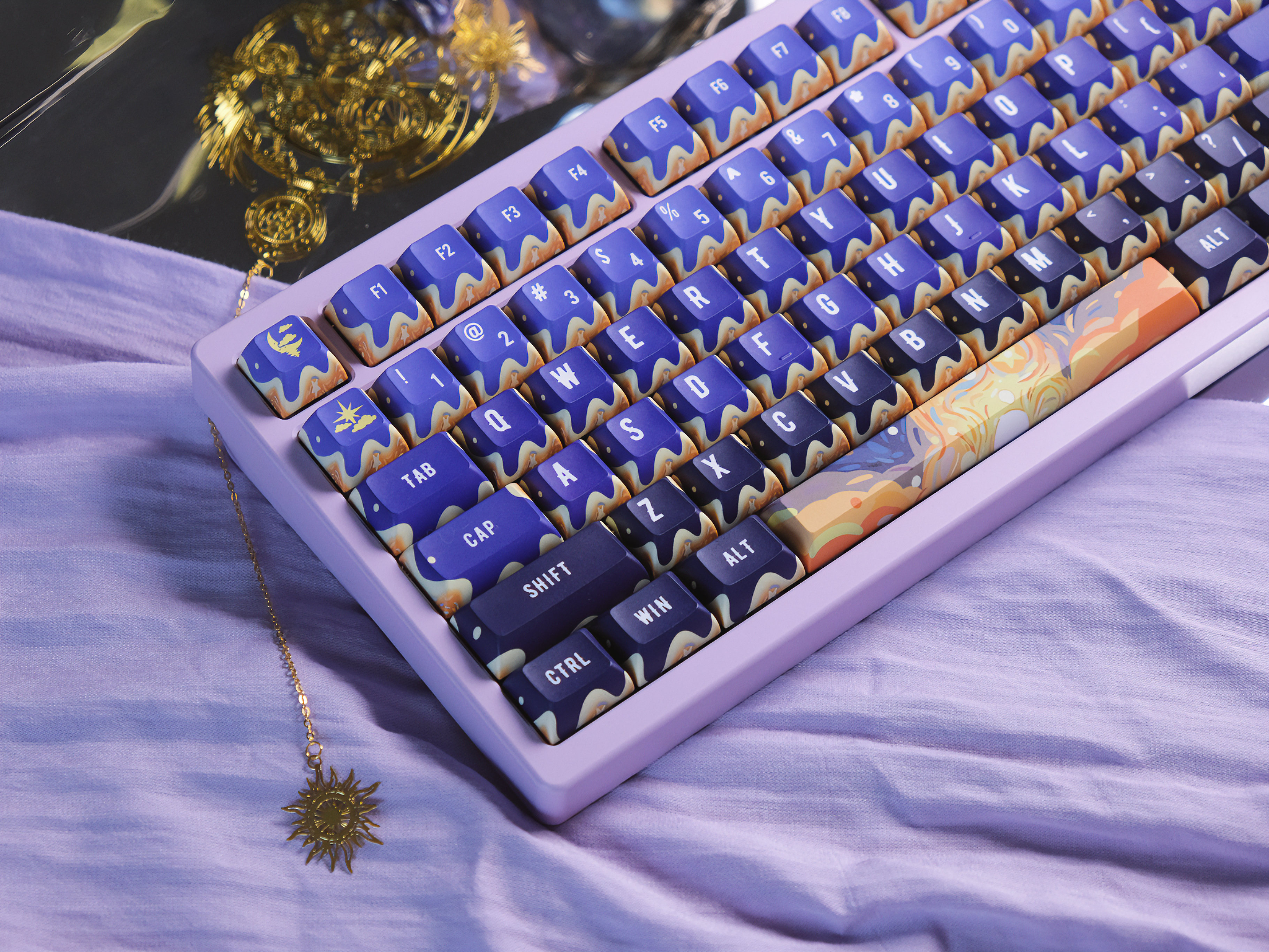 ALAMI ใต้ทะเล Starry Sky Keycaps 143 คีย์ PBT Dye-Sublimation Keycaps ...