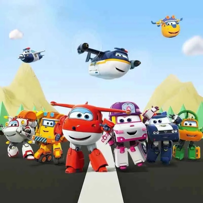 ของเล่นฟิกเกอร์หุ่นยนต์ Jett Dizzy Super Wings ขนาดใหญ่ สําหรับเด็ก ...