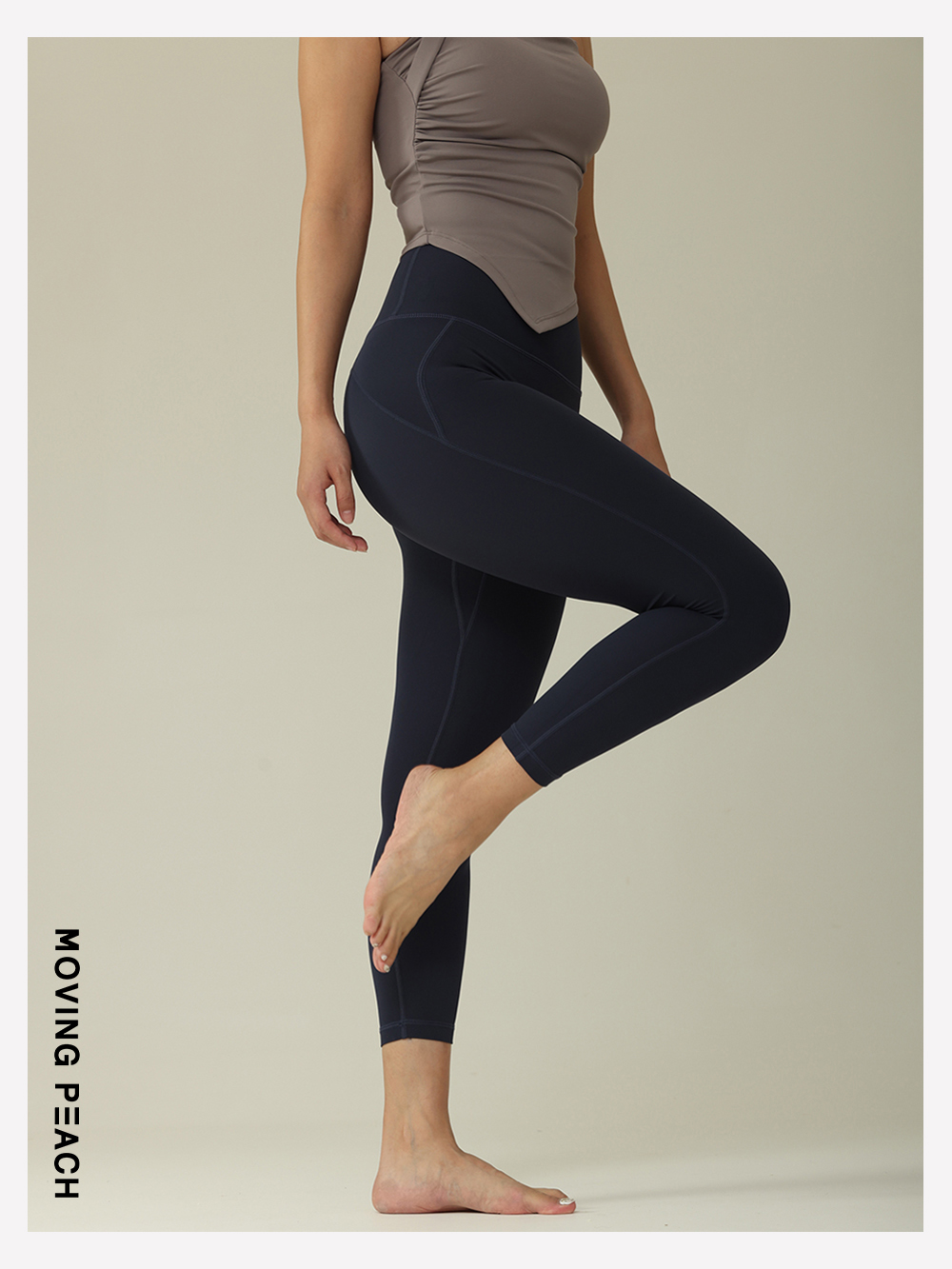 Moving Peach กางเกงเลกกิ้ง เอวสูง เป็นมิตรกับผิวหนัง พร้อมกระเป๋าซ่อน ...