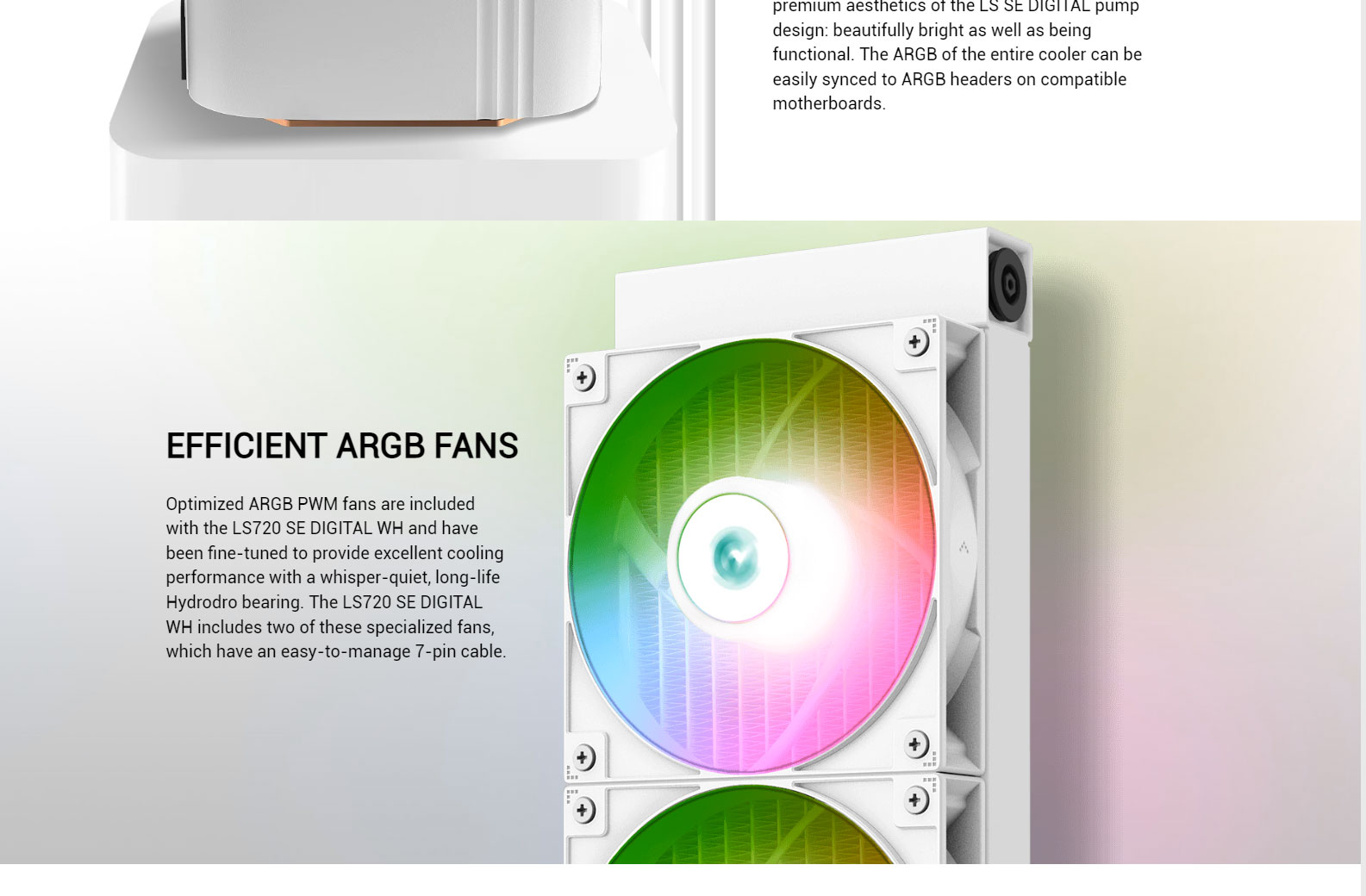 Deepcool LS520 SE Digital / LS720 SE Digital CPU AIO Liquid Cooler ARGB ...